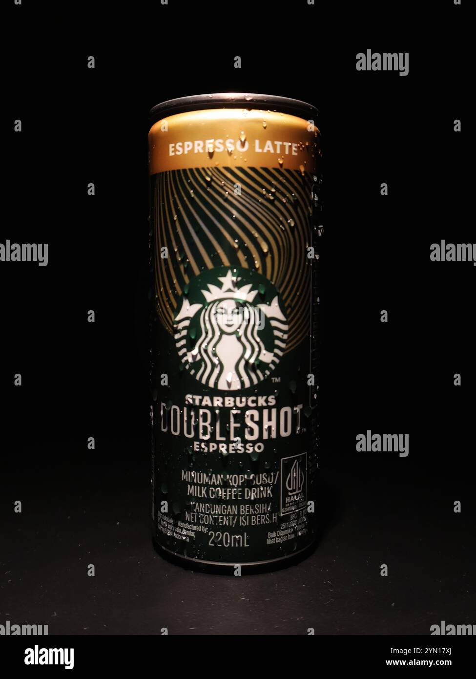 Coffee cold drink espresso starbucks Doubleshot in a metal jar isolated ...