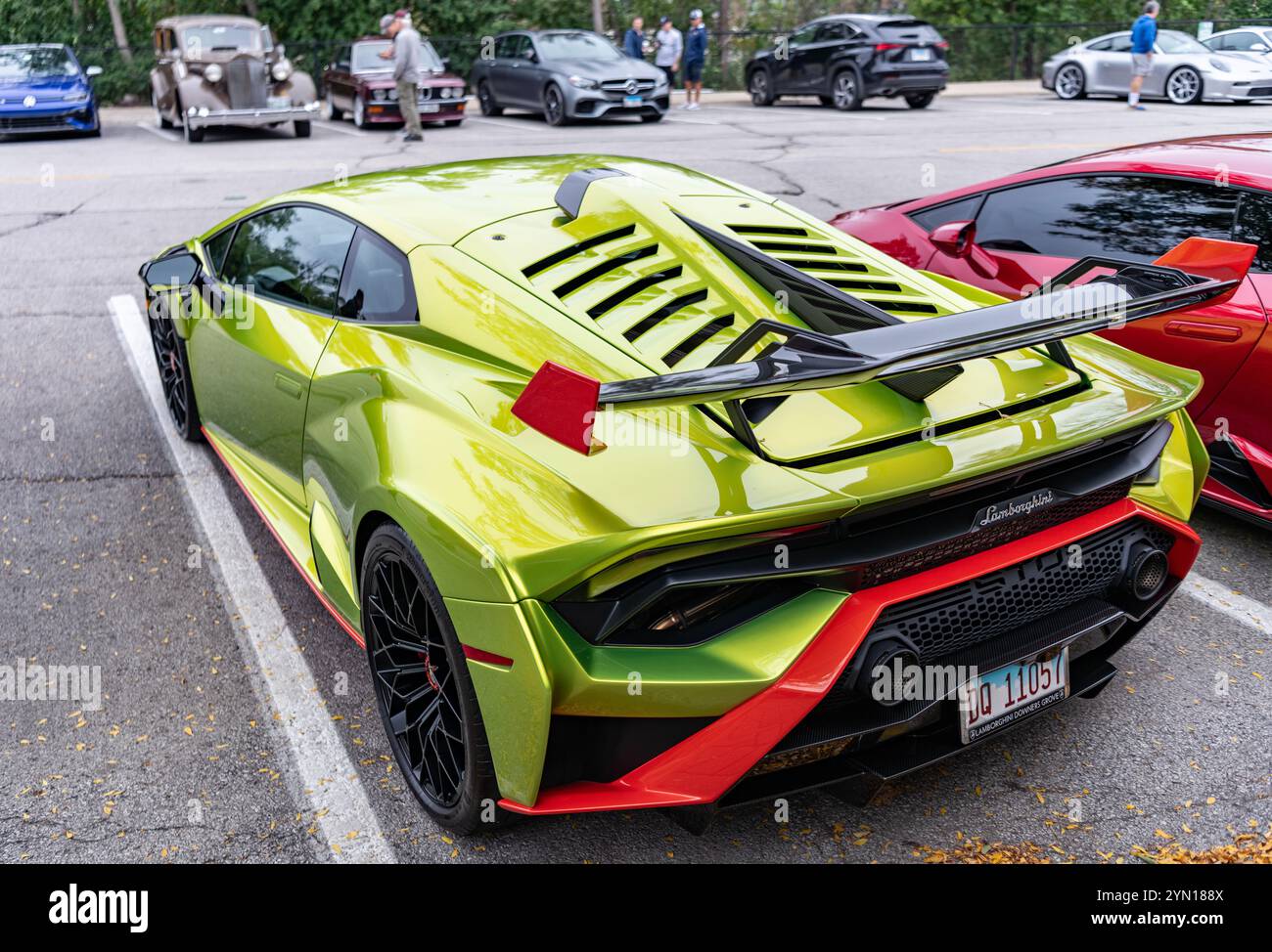 Chicago, Illinois - September 29, 2024: 2021 Lamborghini Huracan STO ...