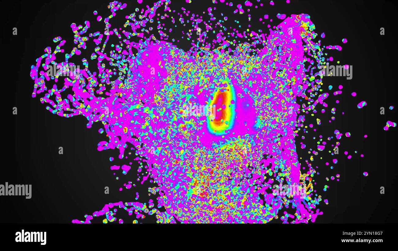 Color water splash on black super slow motion 3d render Stock Photo - Alamy