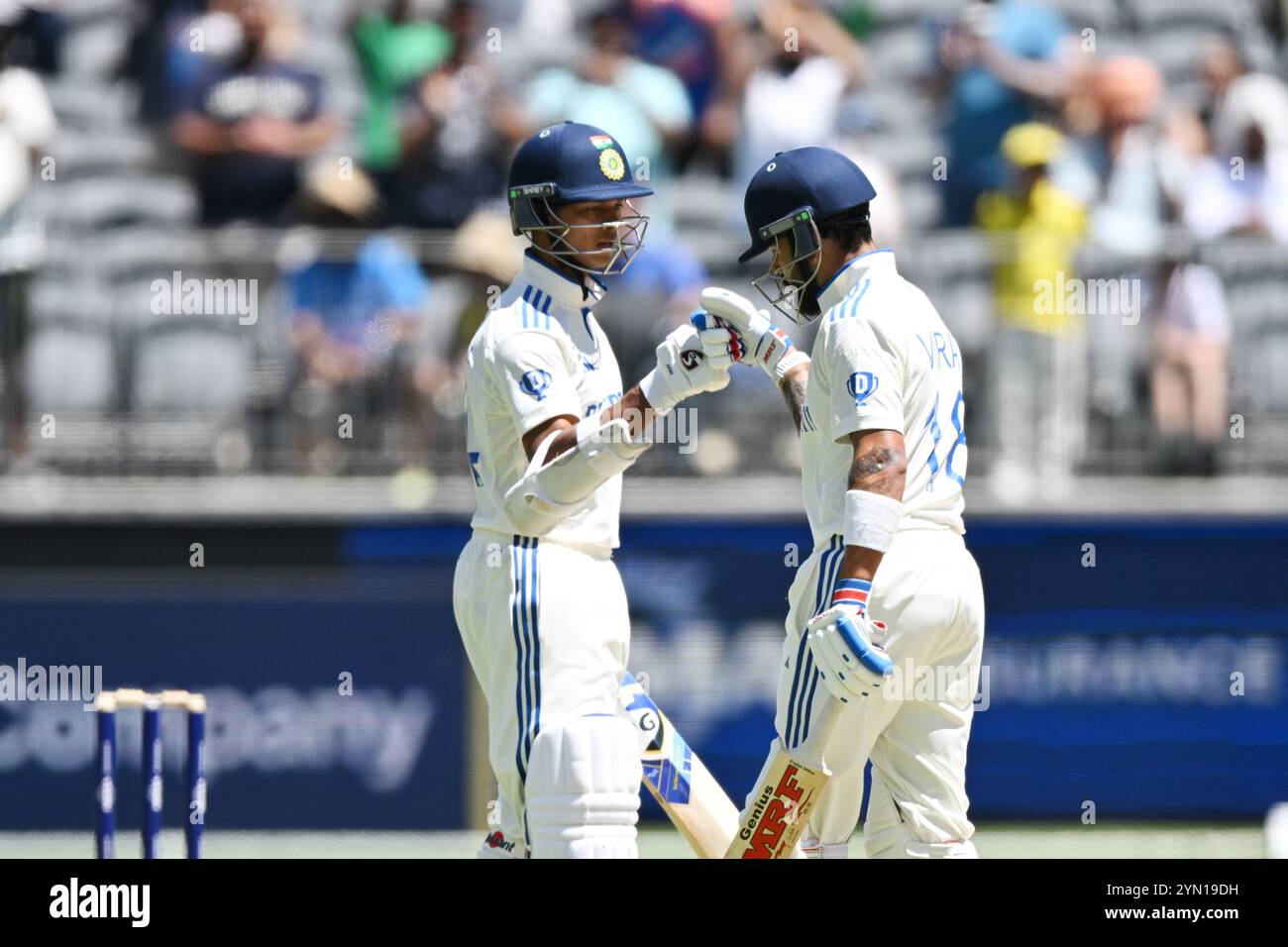 Perth, Australia. 24th Nov, 2024. Yashasvi Jaiswal of India is ...
