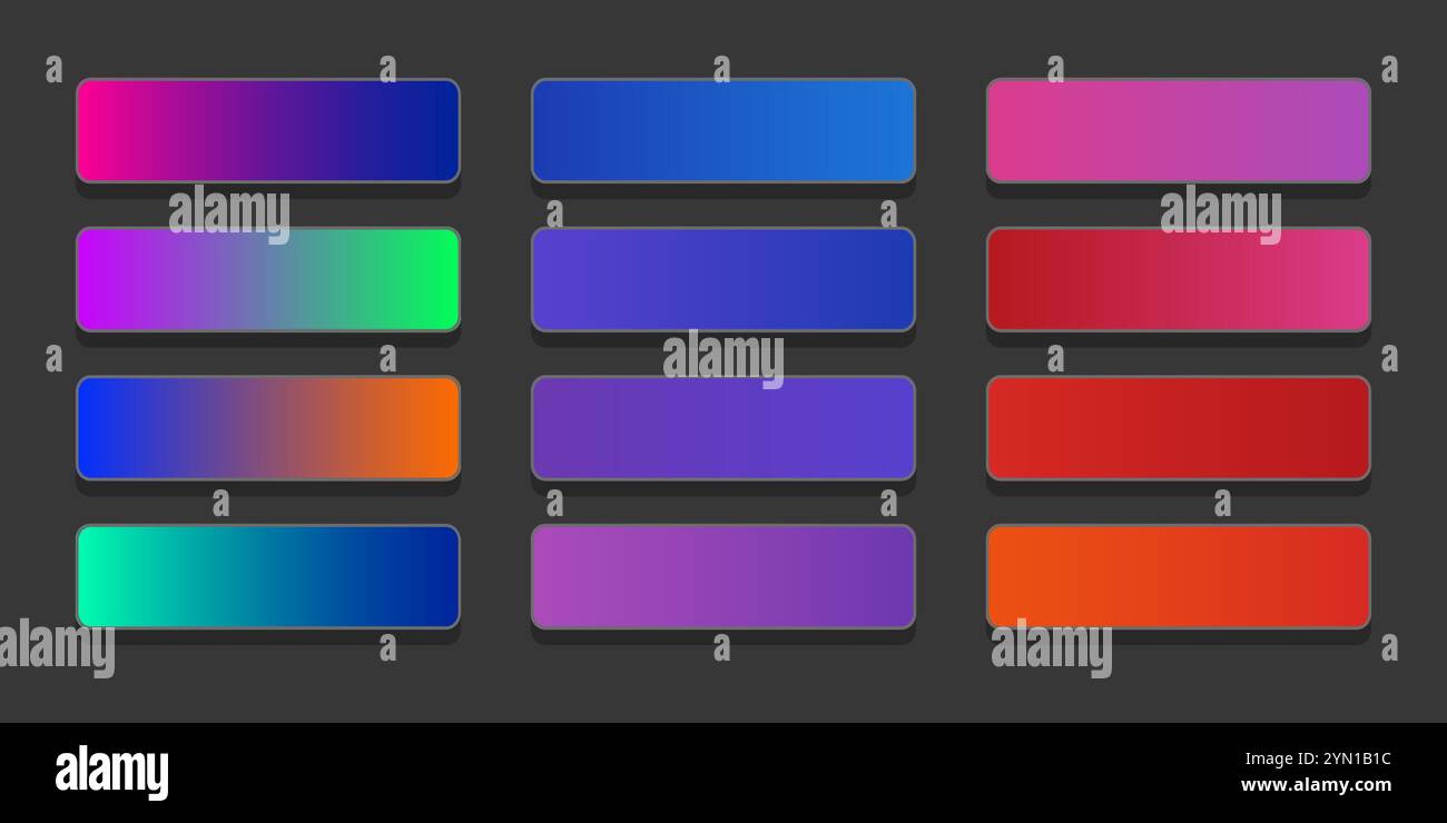 Vivid gradient squares colors and gradients Stock Vector Image & Art ...