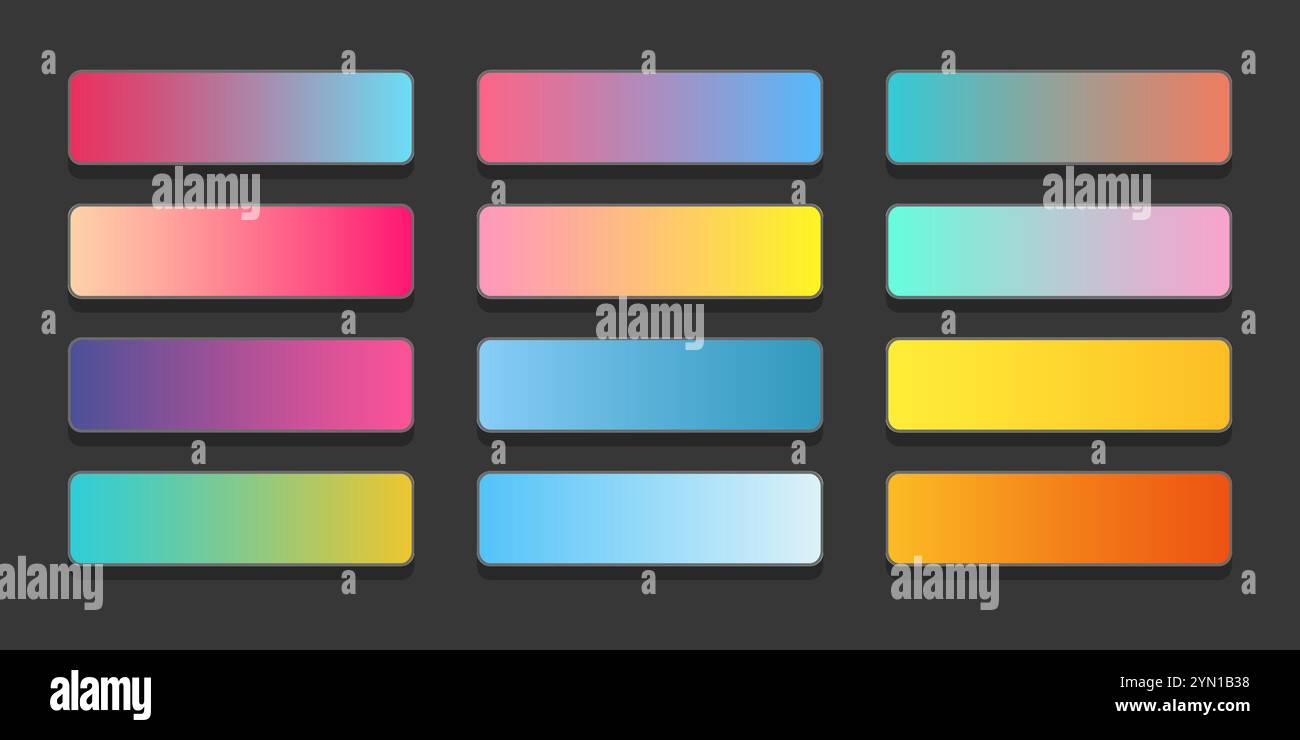 Vivid gradient squares colors and gradients Stock Vector Image & Art ...