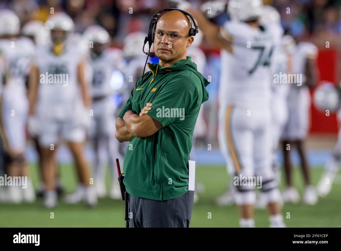 Houston, TX, USA. 23rd Nov, 2024. Baylor Bears head coach Dave Aranda ...