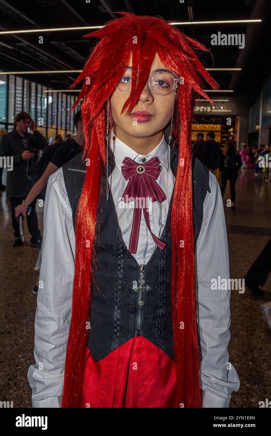 Utrecht, Netherlands. 23rd Nov, 2024. A young female cosplayer in ...