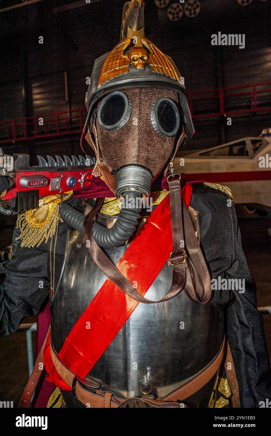 A male cosplayer in costume, seen during "Heroes Dutch Comic Con 2024 ...