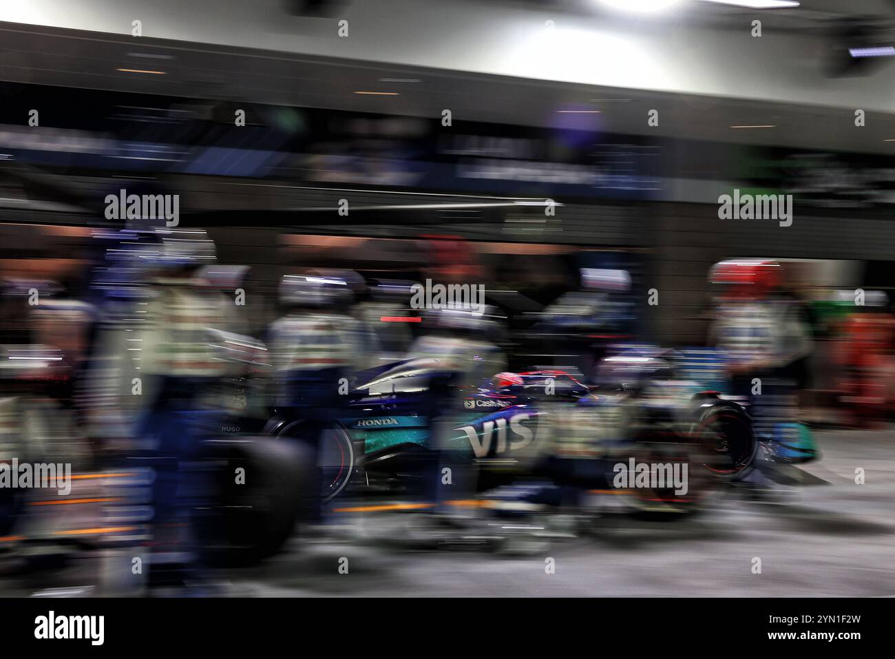Las Vegas, USA. 23rd Nov, 2024. Liam Lawson (NZL) RB VCARB 01 makes a ...