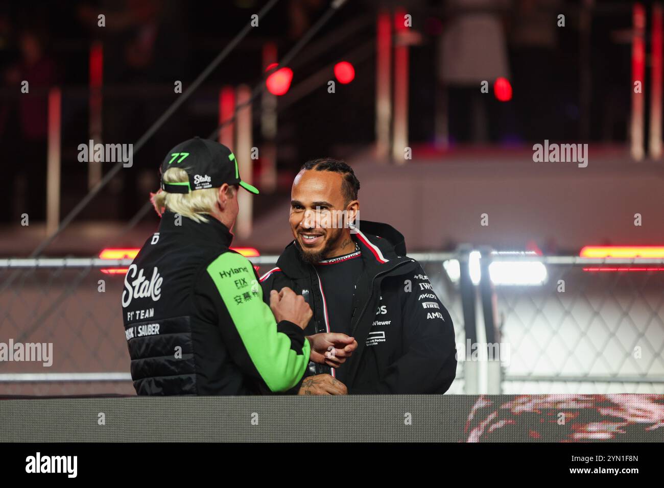 HAMILTON Lewis (gbr), Mercedes AMG F1 Team W15, BOTTAS Valtteri (fin ...