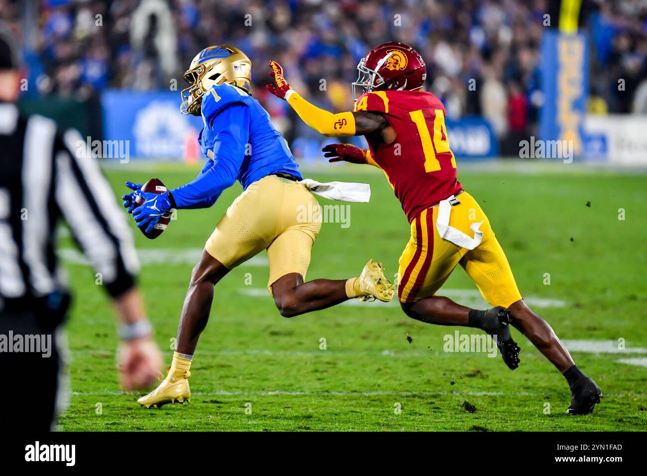 Pasadena, CA. 23rd Nov, 2024. UCLA Bruins wide receiver J.Michael ...