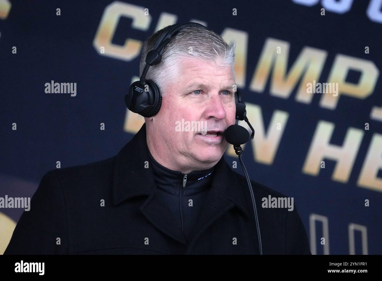 Madison, Wisconsin, USA. 23rd Nov 2024. ESPN anchor John Anderson ...