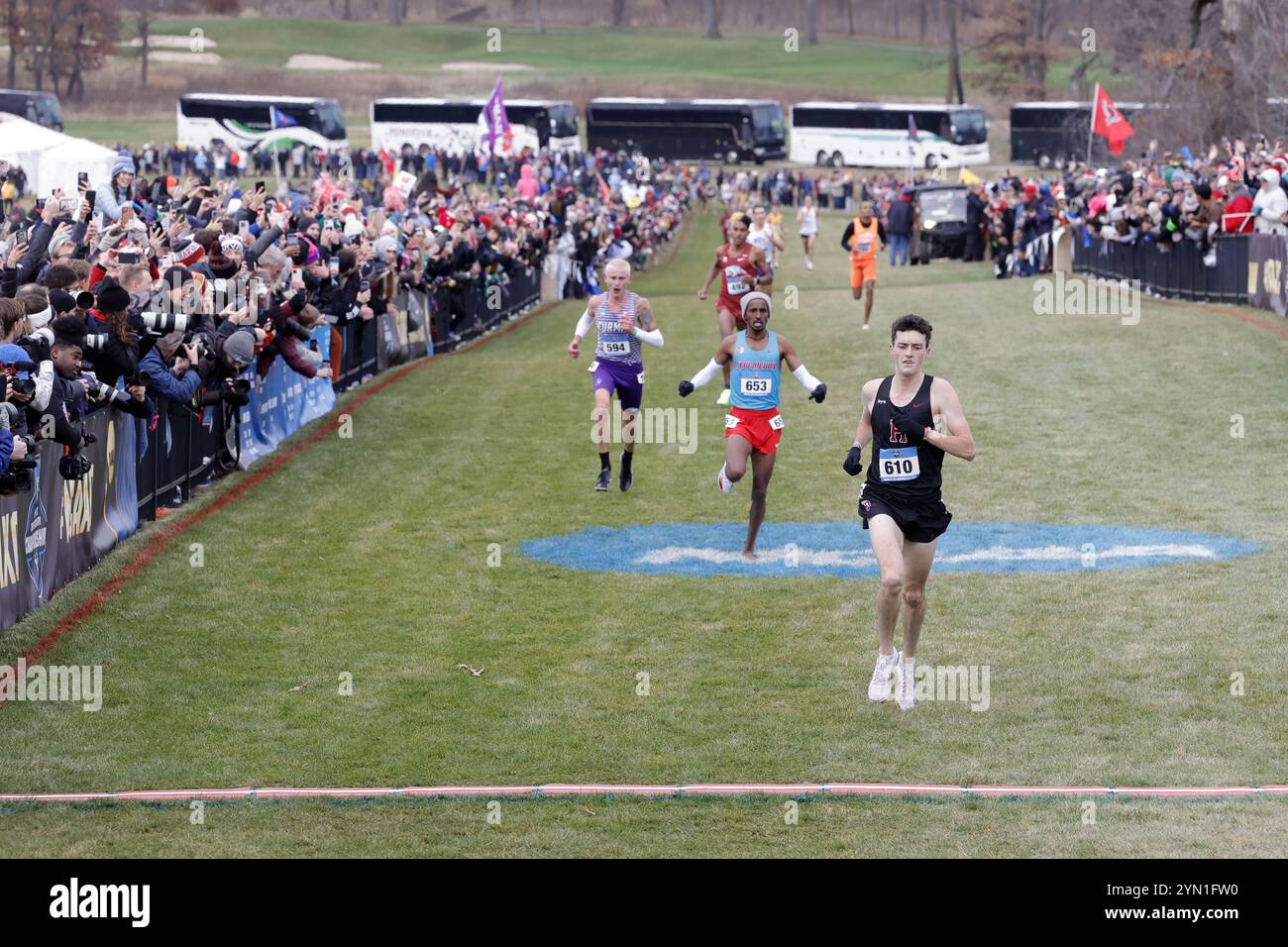 Madison, Wisconsin, USA. 23rd Nov 2024. Graham Blanks of Harvard wins ...