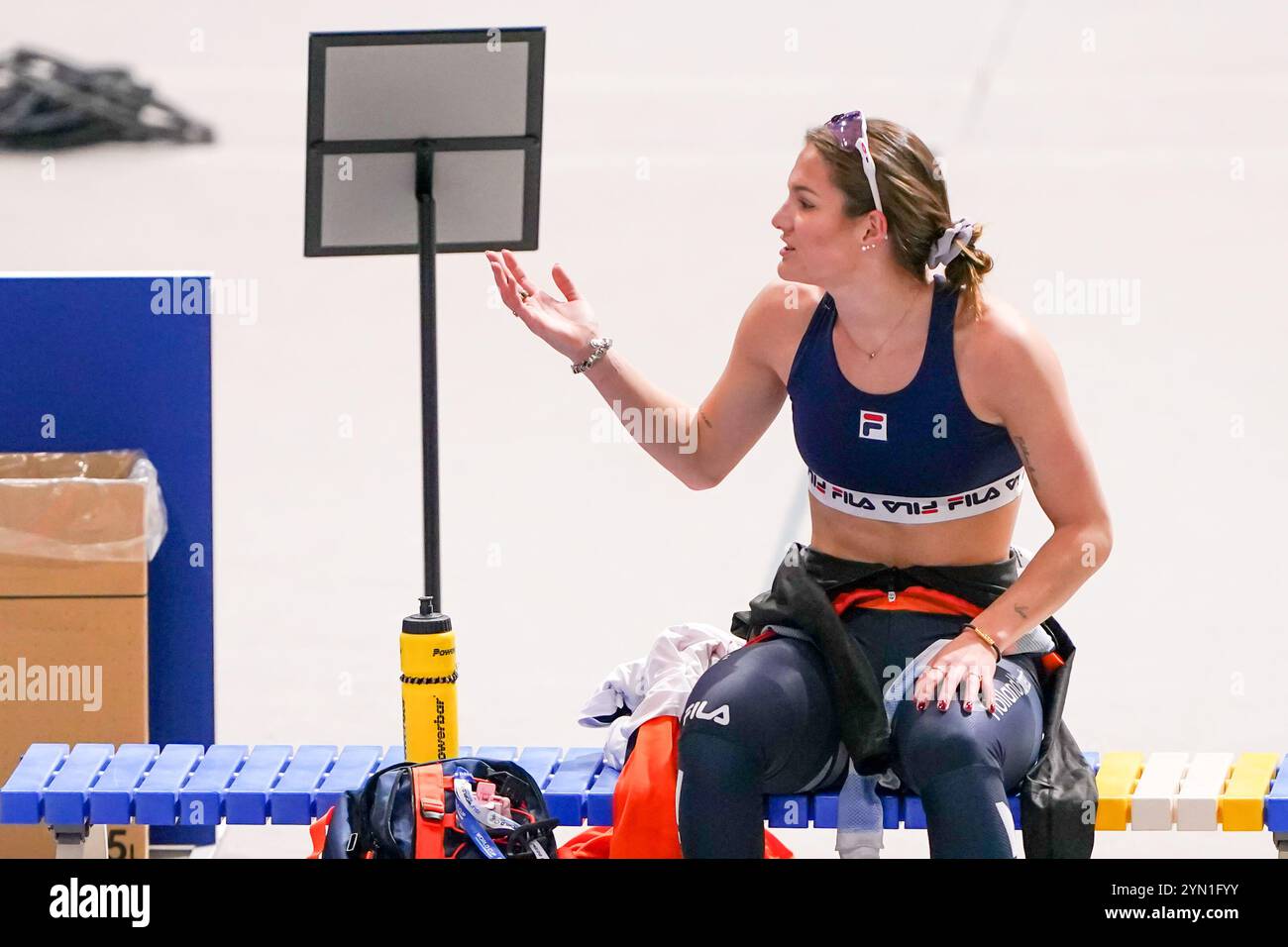 NAGANO, JAPAN - NOVEMBER 24: Angel Daleman of The Netherlands competing ...