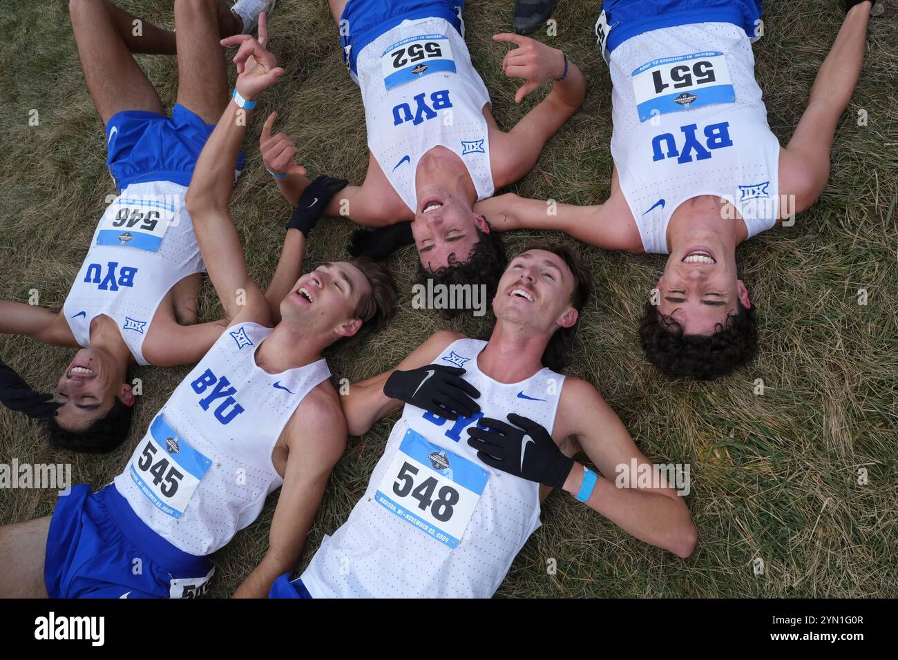 Members of the BYU men's team Joey Nokes (548), Casey Clinger (545 ...