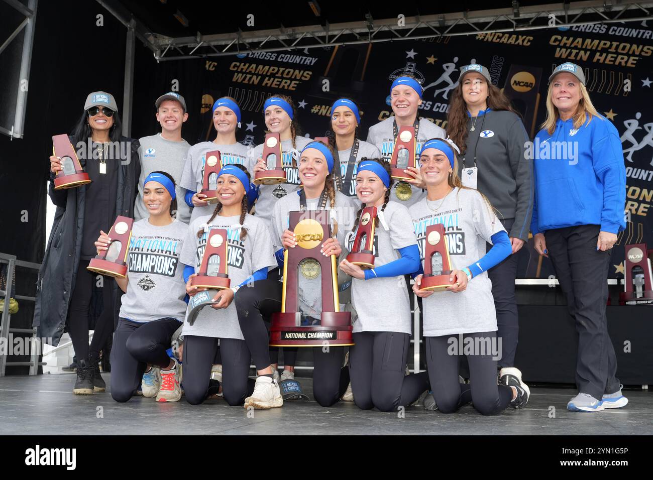 Members of the BYU Cougars women's team including Carmen Alder, Riley ...