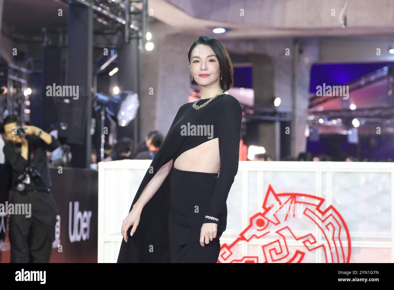 TAIPEI, CHINA - NOVEMBER 24, 2024 - Actress Sandrine Pinna poses at the ...