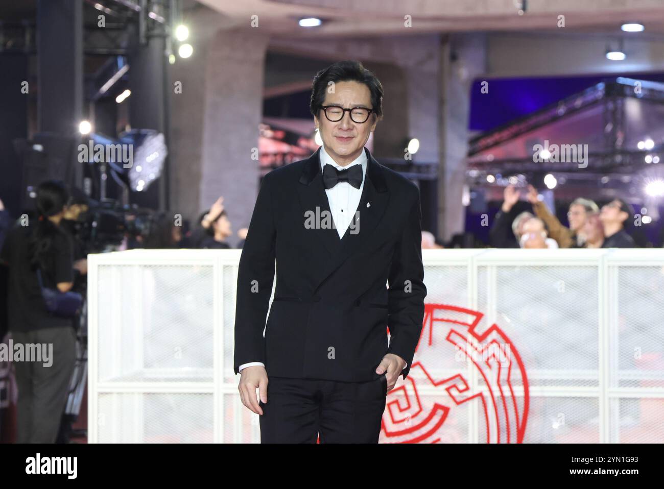 TAIPEI, CHINA - NOVEMBER 24, 2024 - Actor Ke Huy Quan poses at the 61st ...