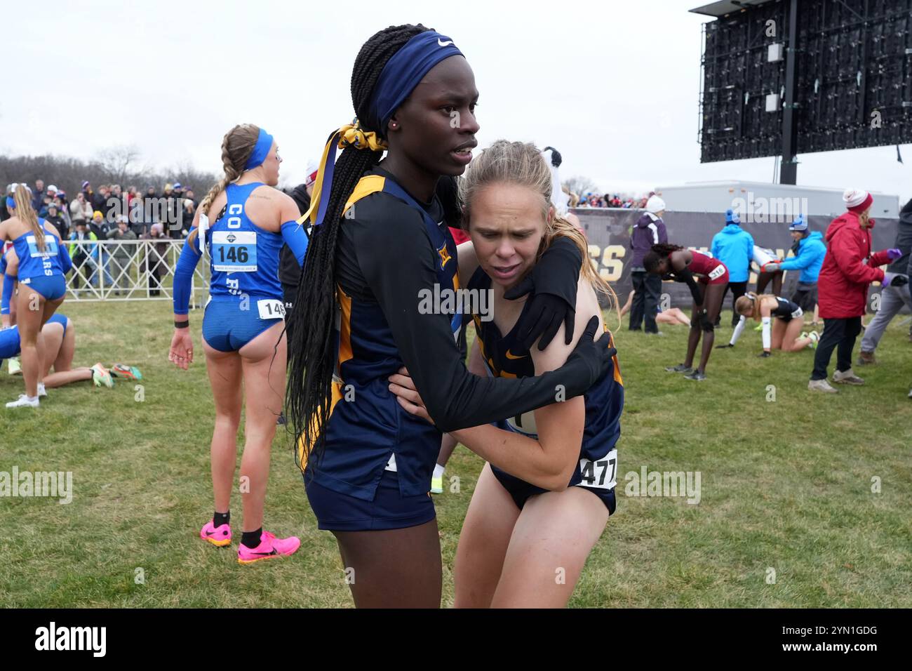 Madison, Wisconsin, USA. 23rd Nov 2024. Joy Naukot (478) and Ceili ...