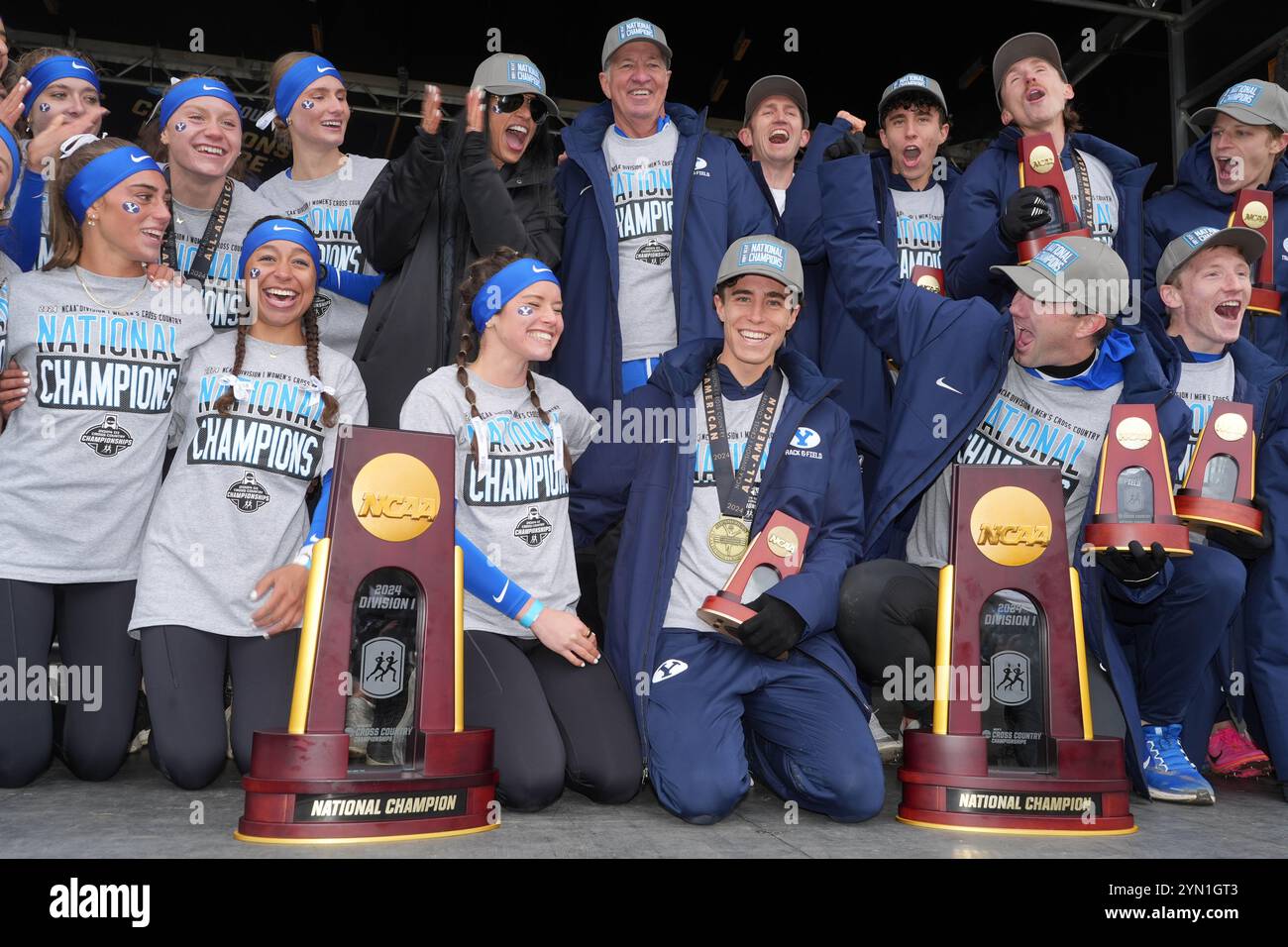 Madison, Wisconsin, USA. 23rd Nov 2024. Creed Thompson with wife Carlee ...