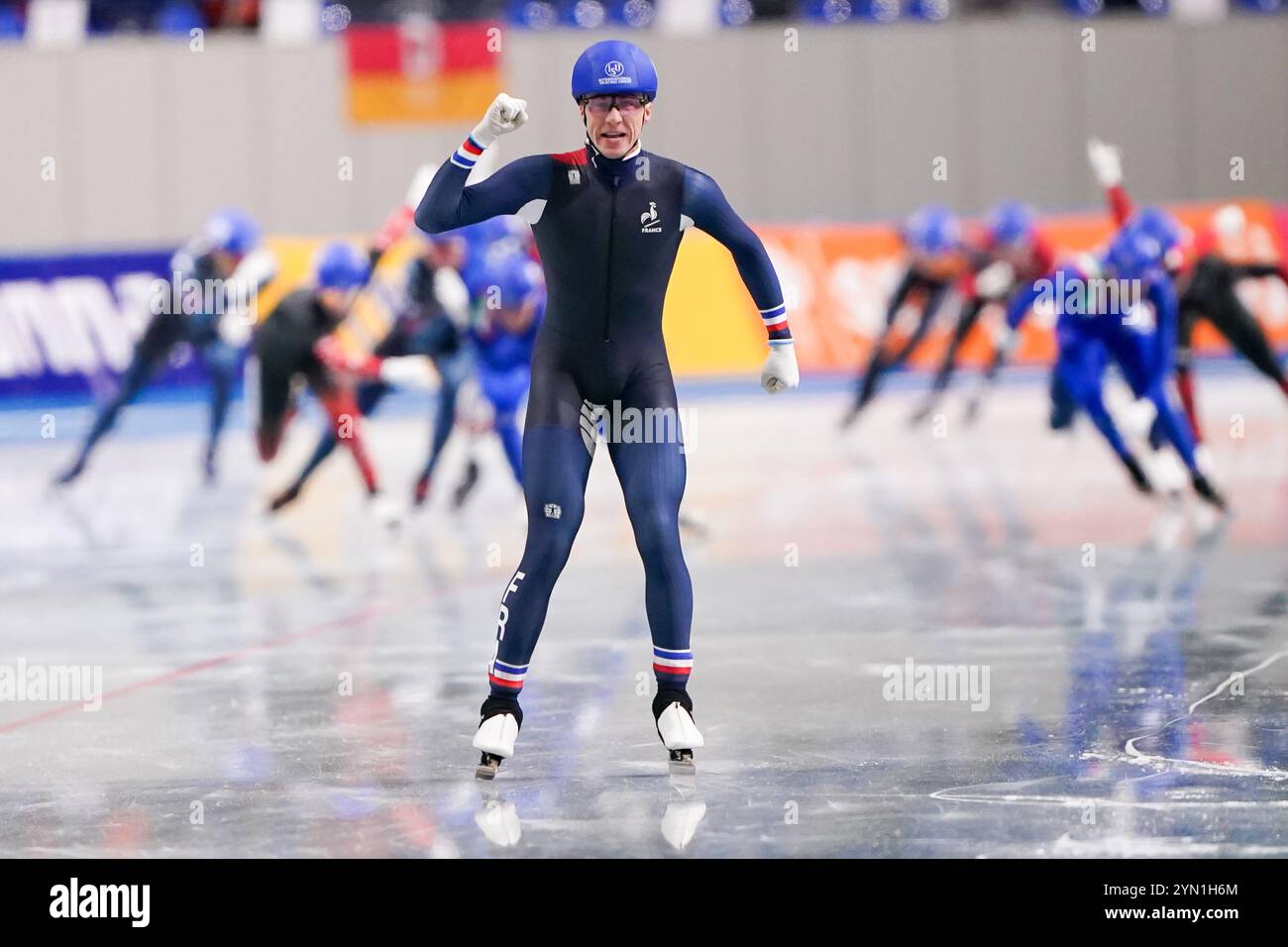 NAGANO, JAPAN - NOVEMBER 24: Timothy Loubineaud of France celebrates ...