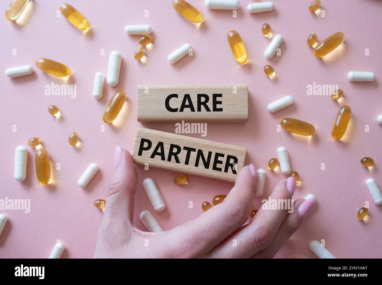Care Partner symbol. Concept word. Care Partner on wooden blocks ...