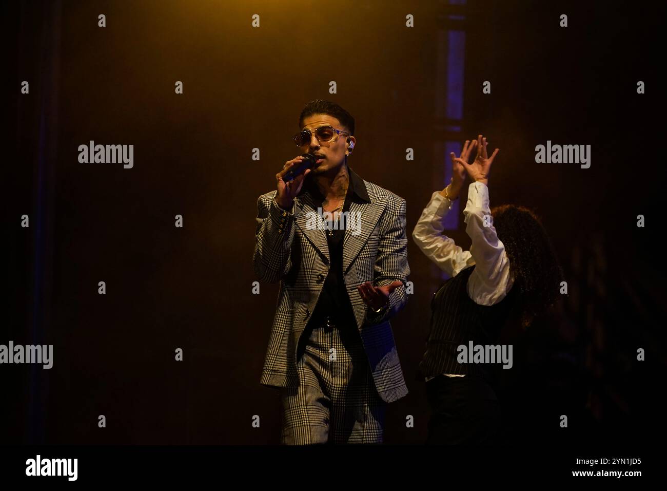 Puerto Rican singer Rauw Alejandro performs during the Coca-Cola Flow ...