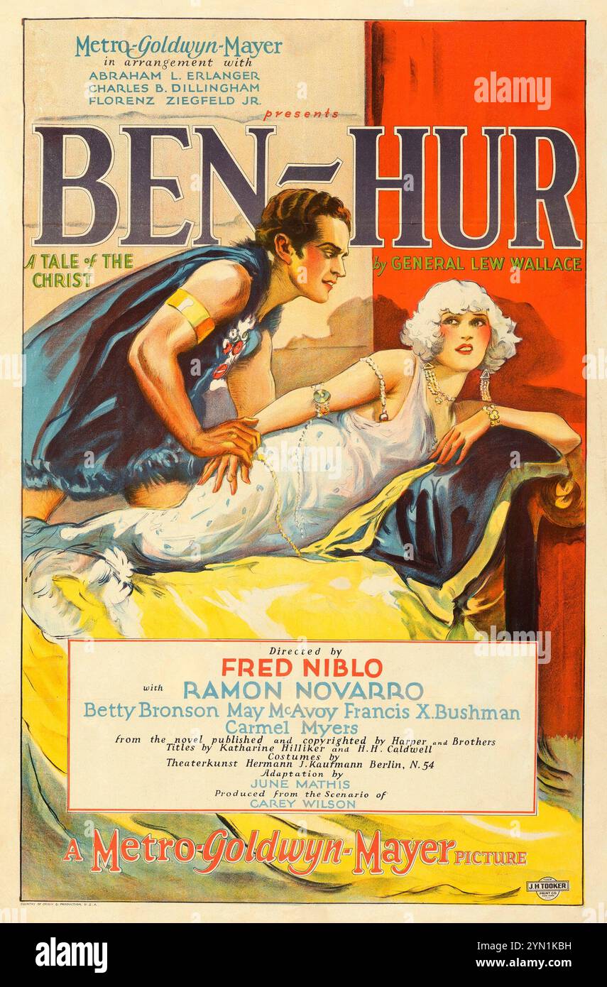 Ben-Hur (MGM, 1925) Vintage movie poster Stock Photo - Alamy