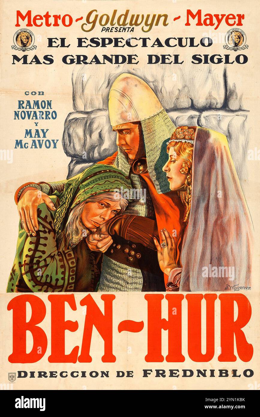 Ben-Hur (MGM, 1925). Argentinean Film Poster. A. Wagener Artwork Stock ... Ben-Hur (MGM, 1925). Argentinean Film Poster. A. Wagener Artwork Stock ...
