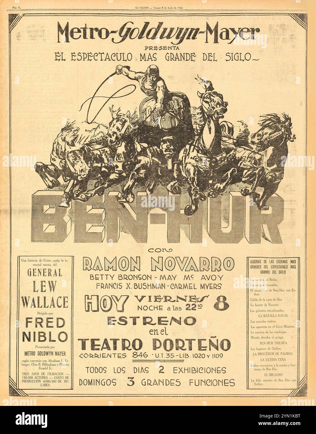 Ben-Hur (MGM, 1925). Spanish version - Film Poster Stock Photo - Alamy Ben-Hur (MGM, 1925). Spanish version - Film Poster Stock Photo - Alamy