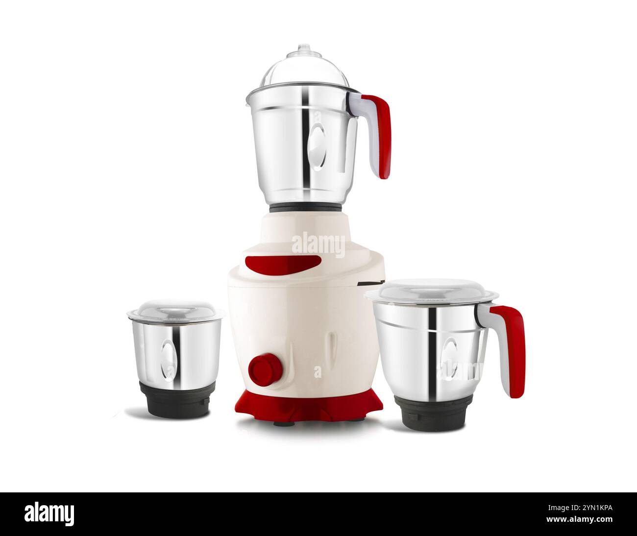 Electric 3 Jar Mixer Grinder Isolated on White Background Stock Photo ...