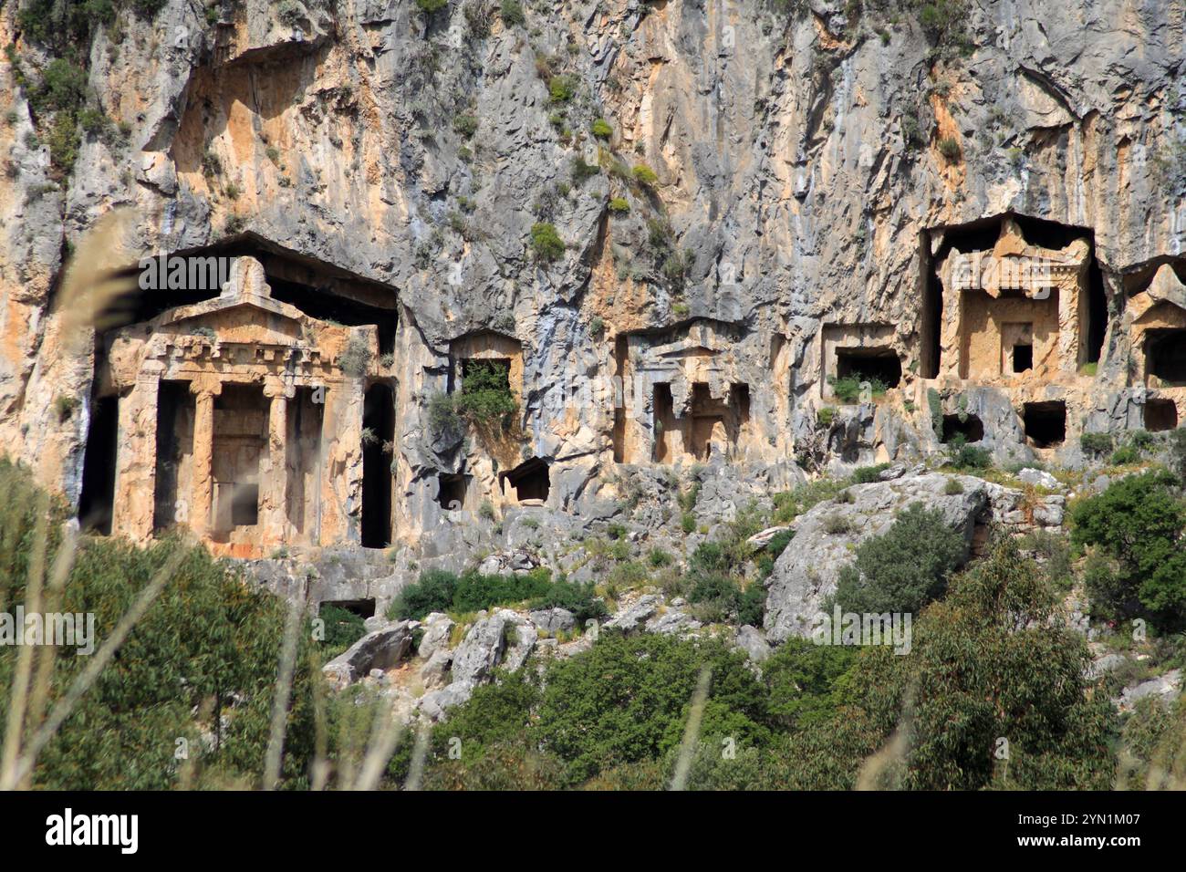 Lycian cliff tombs caunos hi-res stock photography and images - Alamy
