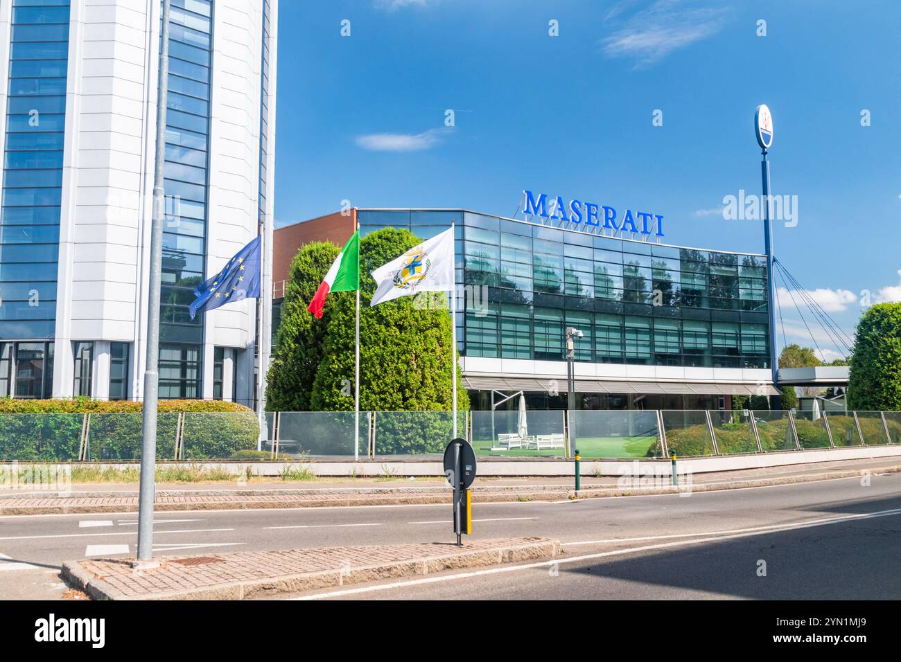 Modena, Italy - September 6, 2024: Maserati Assembly plant. Maserati is ...