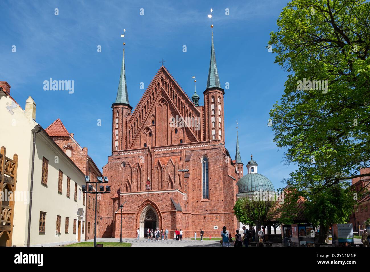 Frombork, Poland 30 April 2024 visiting the old ton of Frombork, city ...