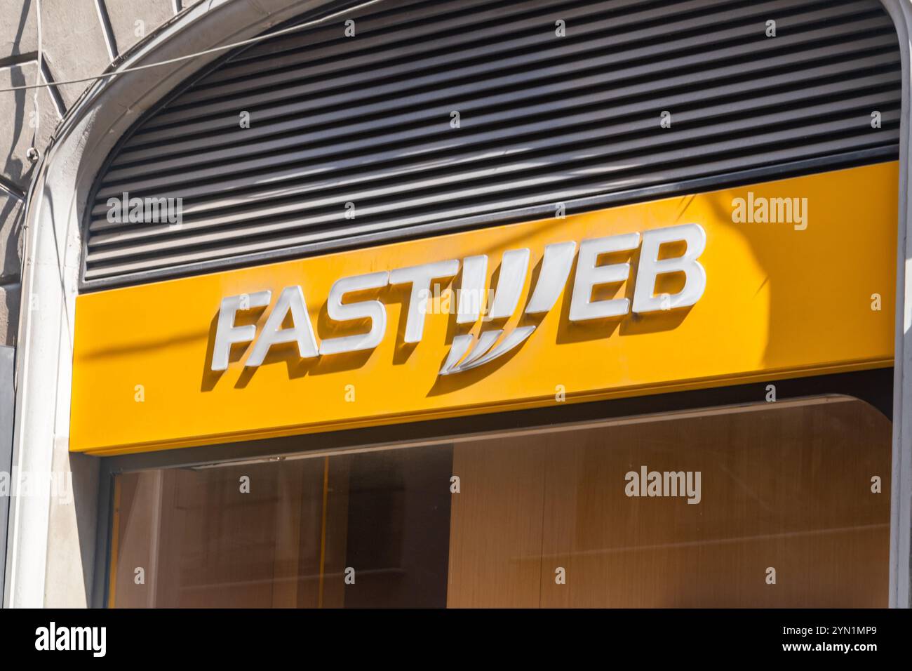 Modena, Italy - September 6, 2024: Logo and sign FastWeb Stock Photo ...
