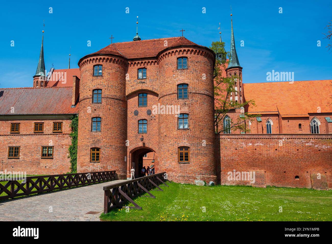 Frombork, Poland 30 April 2024 visiting the old ton of Frombork, city ...