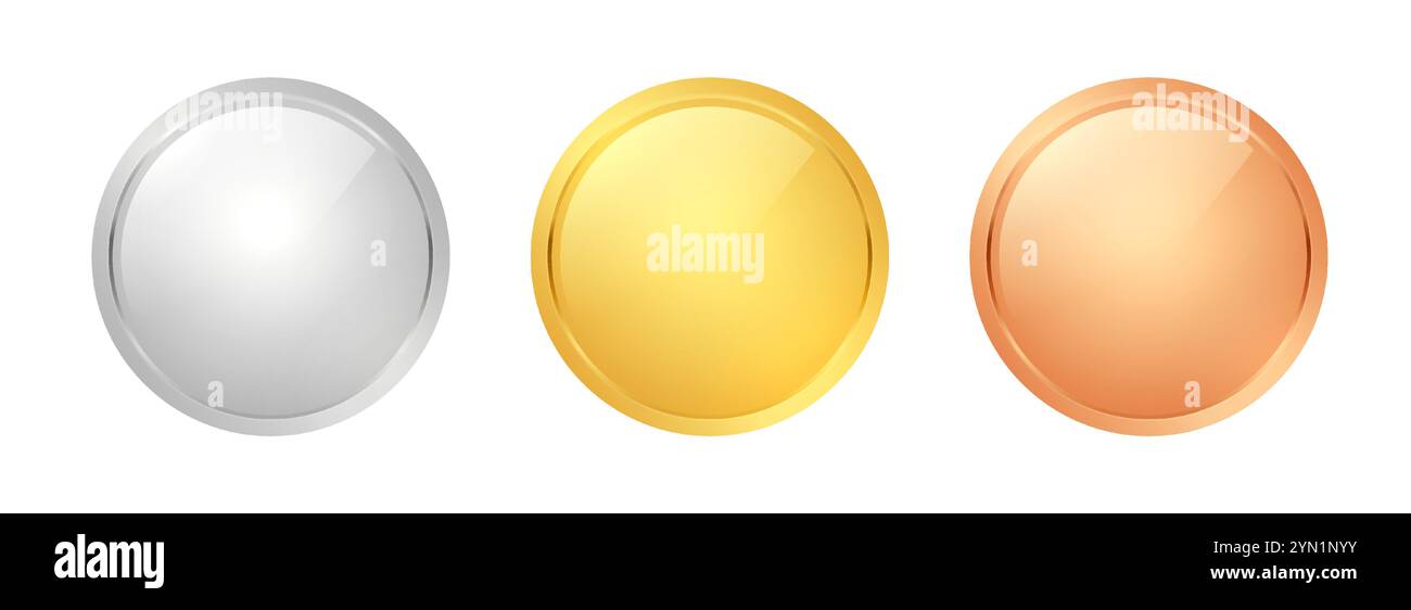 Bronze silver gold platinum hi-res stock photography and images - Alamy