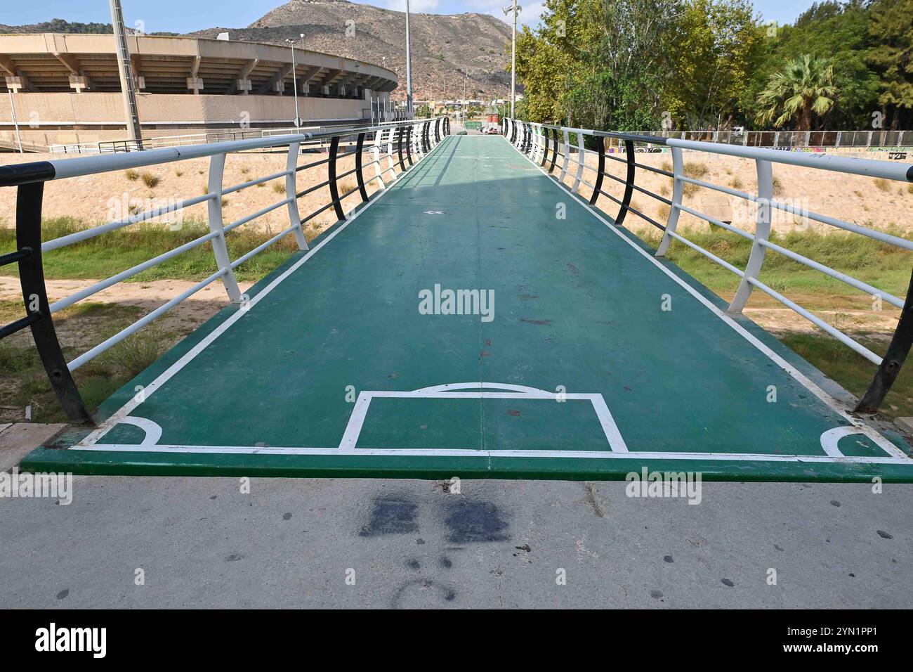 Cartagena Spain, 20 August 2024, Partial view of Cartagena football ...
