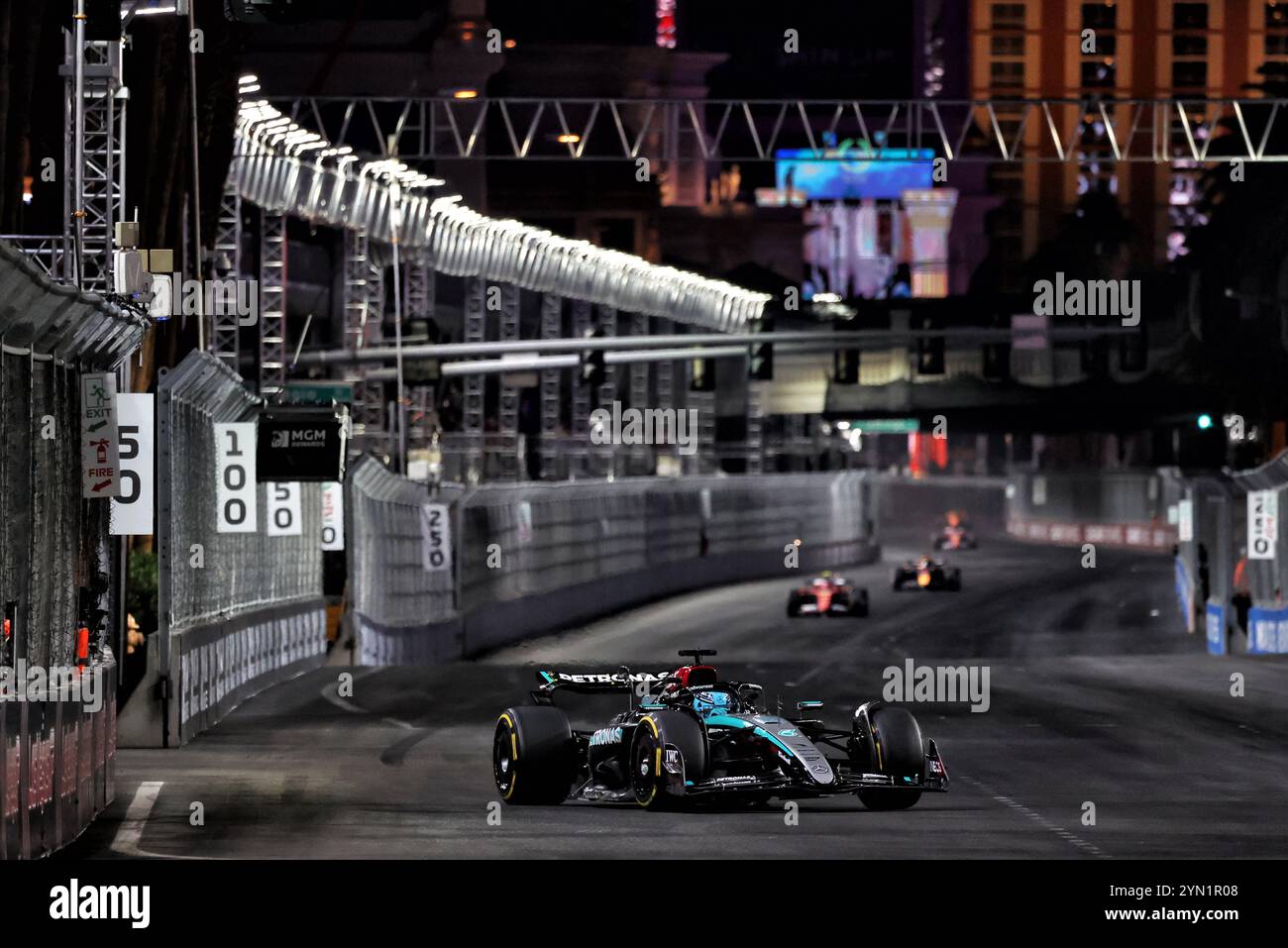Las Vegas, USA. 23rd Nov, 2024. George Russell (GBR) Mercedes AMG F1 ...