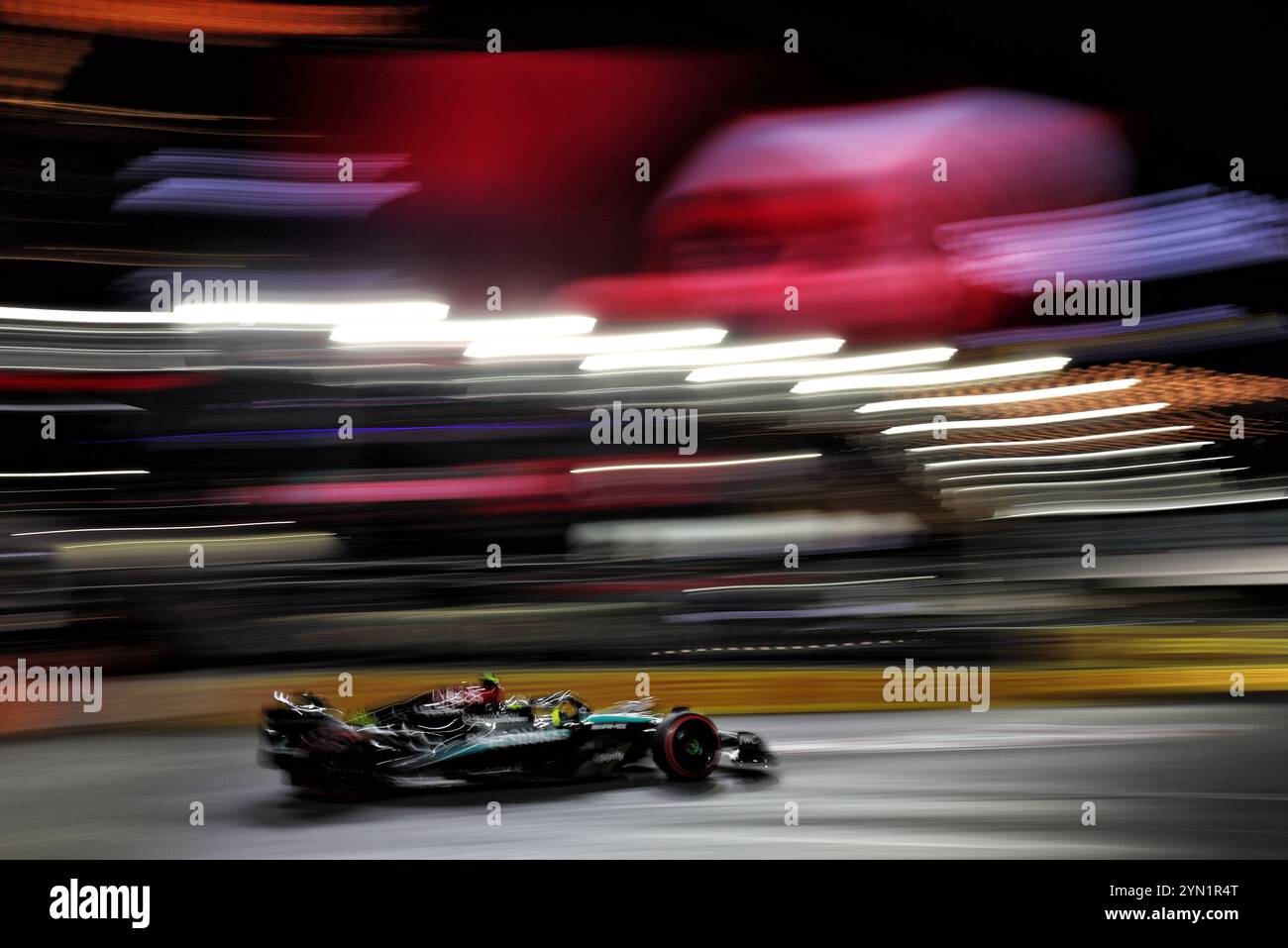 Las Vegas, USA. 23rd Nov, 2024. Lewis Hamilton (GBR) Mercedes AMG F1 ...