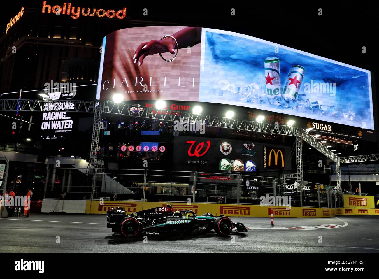 Las Vegas, USA. 23rd Nov, 2024. Lewis Hamilton (GBR) Mercedes AMG F1 ...