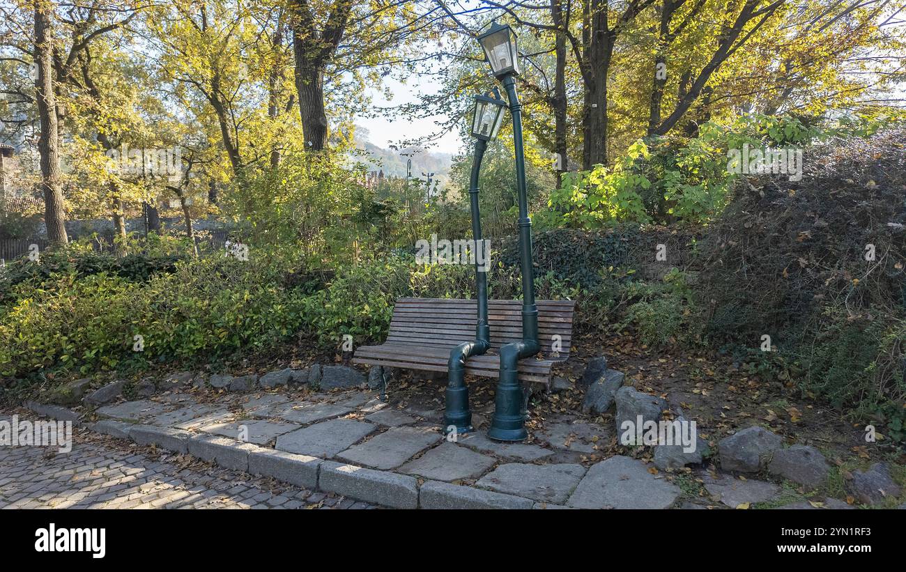 TURIN, ITALY - NOVEMBER 10, 2024: The iconic Lovers Bench, represented ...