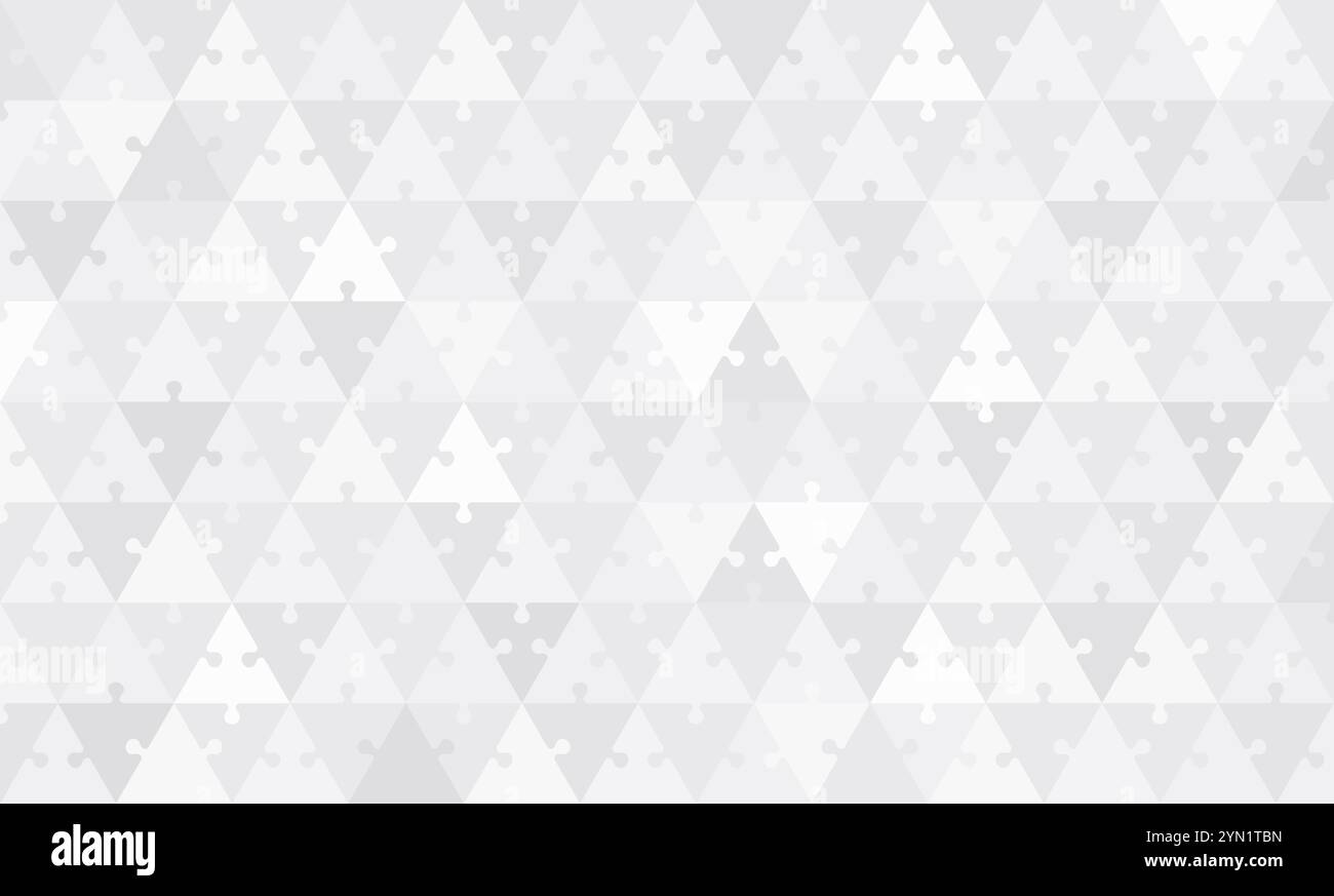 Puzzle pieces template with geometric triangle shapes. Abstract jigsaw ...