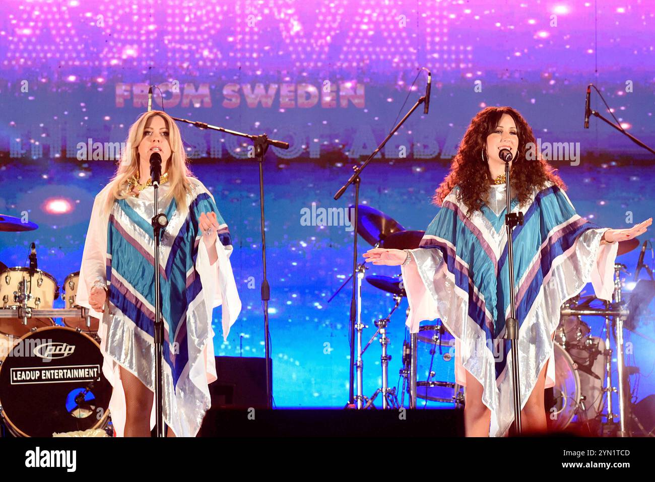 ABBA tribute band called Arrival from Sweden perform in Colombo, Sri ...