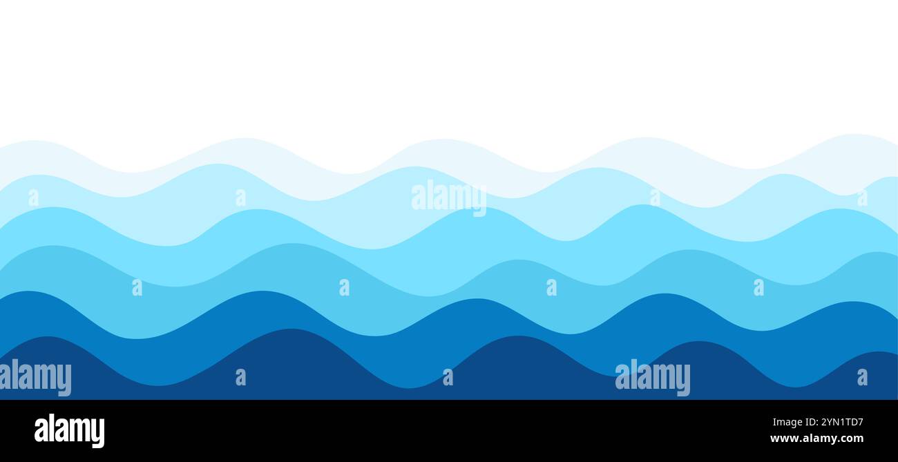 Coastline sea waves Stock Vector Images - Alamy