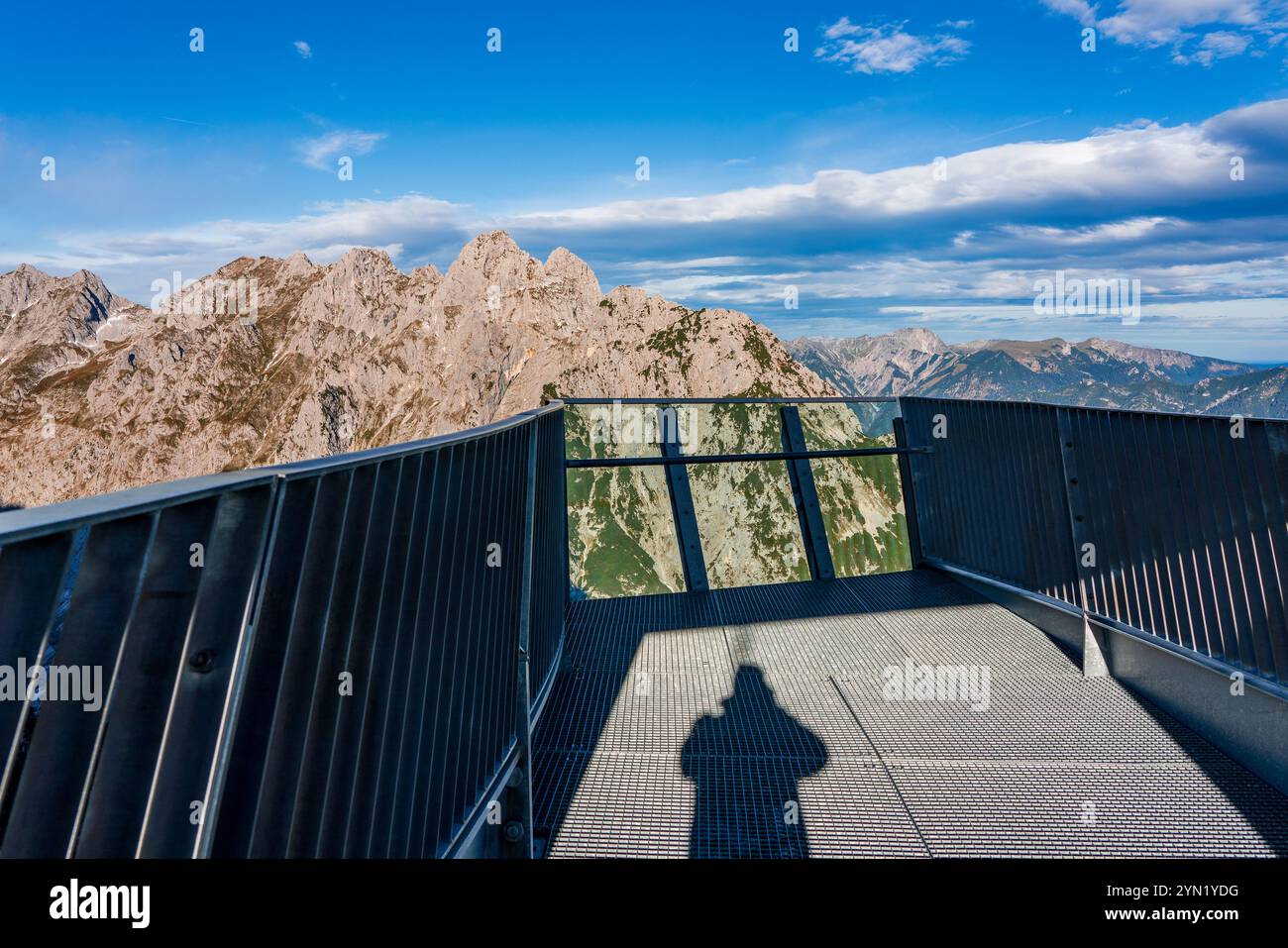 View of the AlpspiX observation deck in Garmisch-Partenkirchen, Germany ...