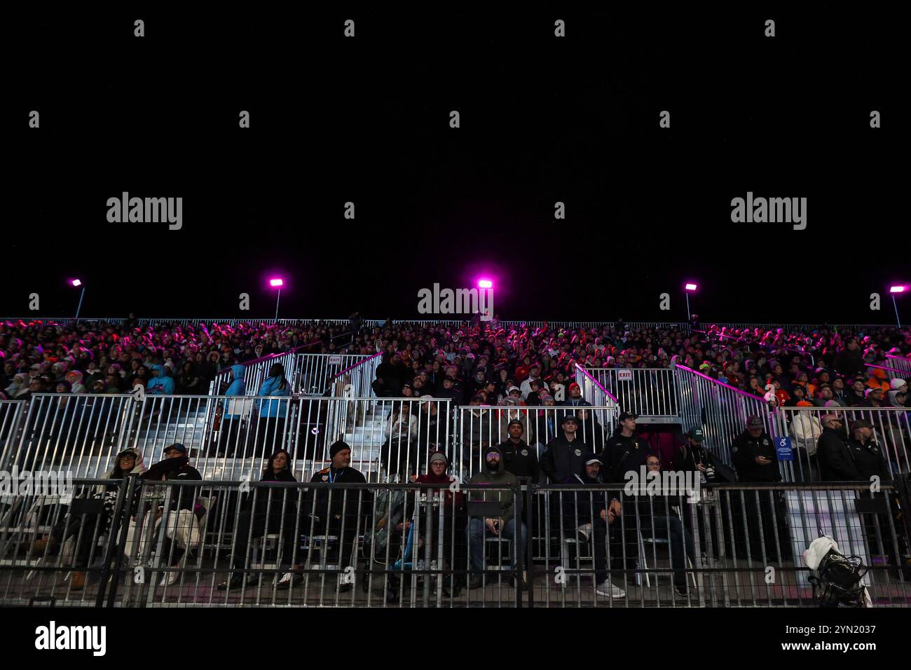 Las Vegas, NV, USA. 23rd Nov, 2024. Fans in the T-Mobile Zone at Sphere ...