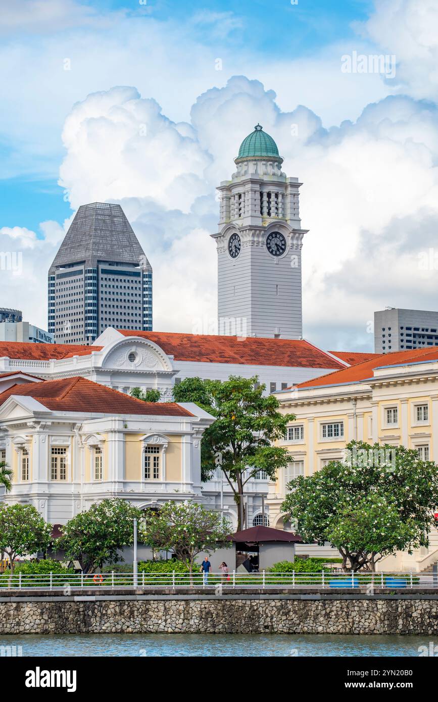 Historic buildings in Singapore in the civic quarter including the ...