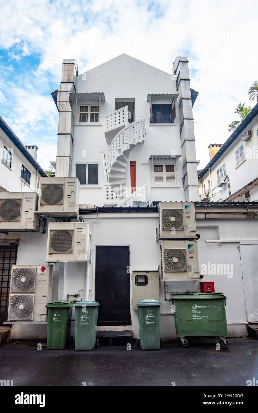 Old spiral staircases in Singapore were for night soil carriers to ...