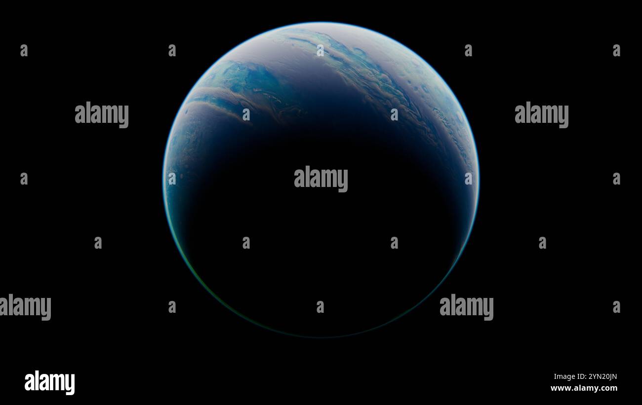 Earth is depicted in stunning detail against the backdrop of deep space ...