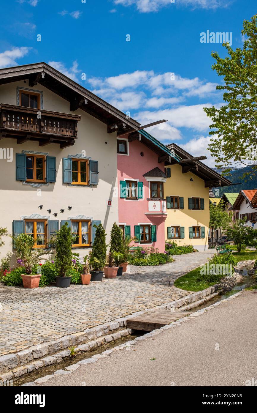Wall painting in Mittenwald old town in Germany Stock Photo - Alamy