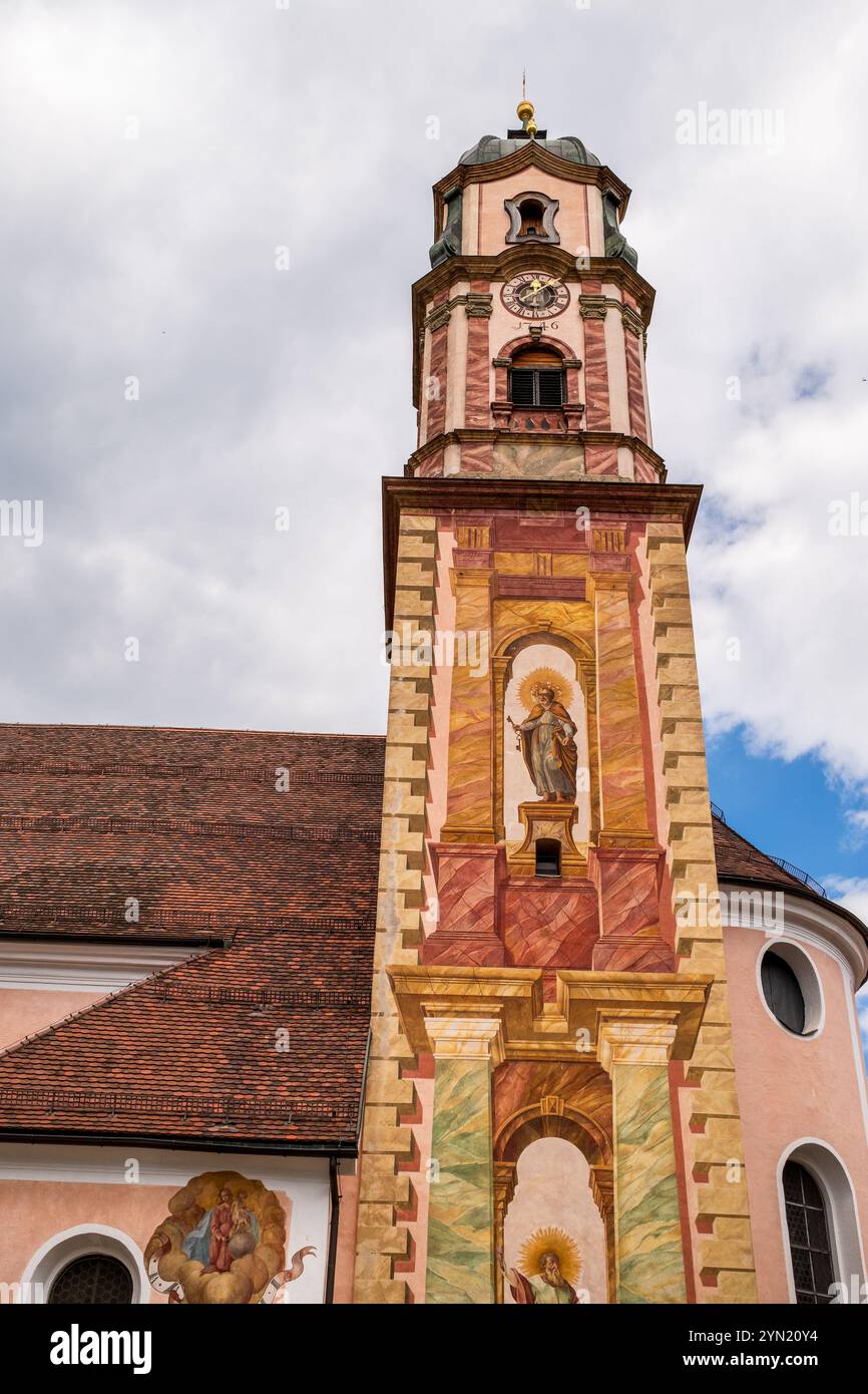 Wall painting in Mittenwald old town in Germany Stock Photo - Alamy