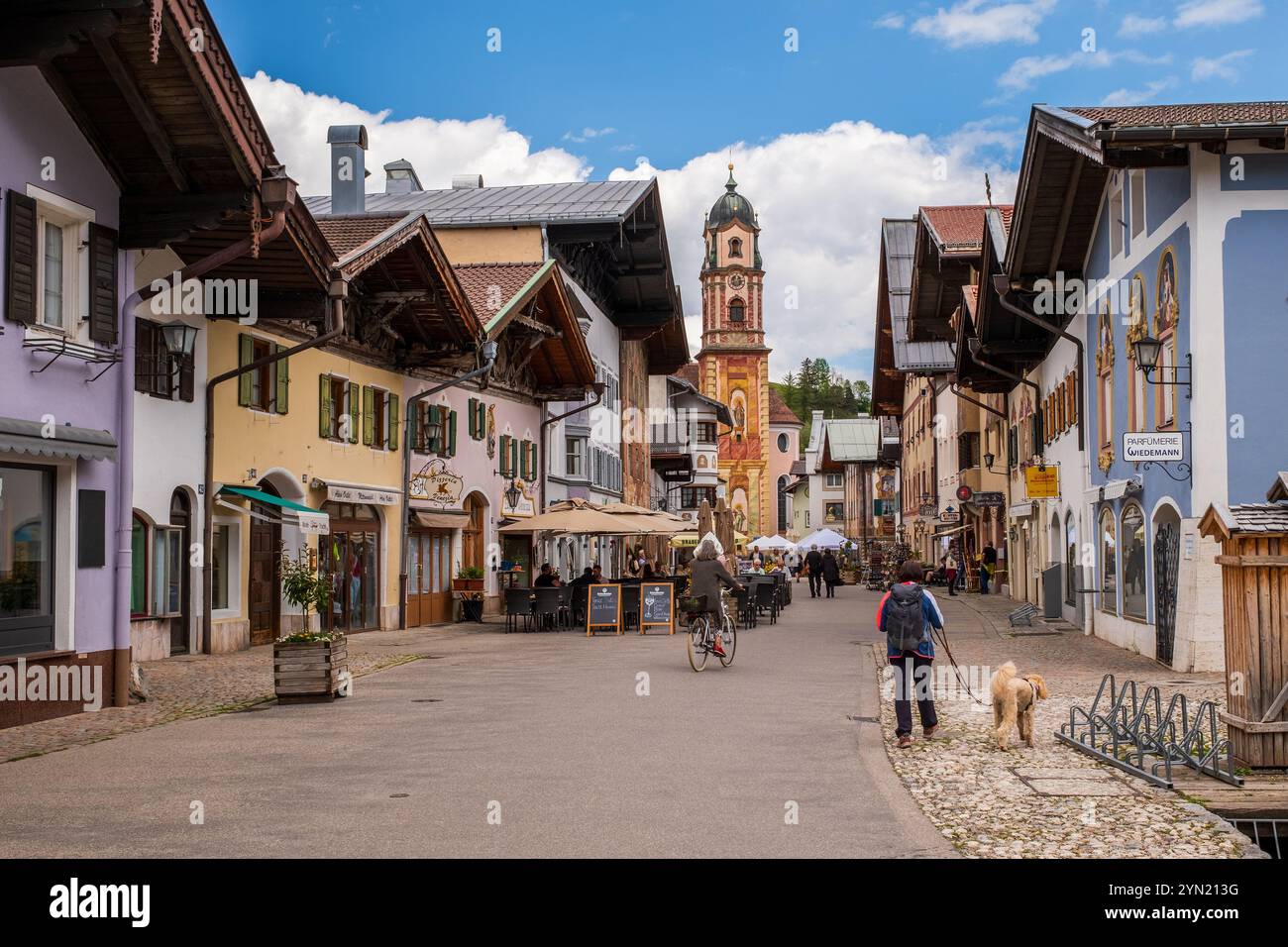 Wall painting in Mittenwald old town in Germany Stock Photo - Alamy